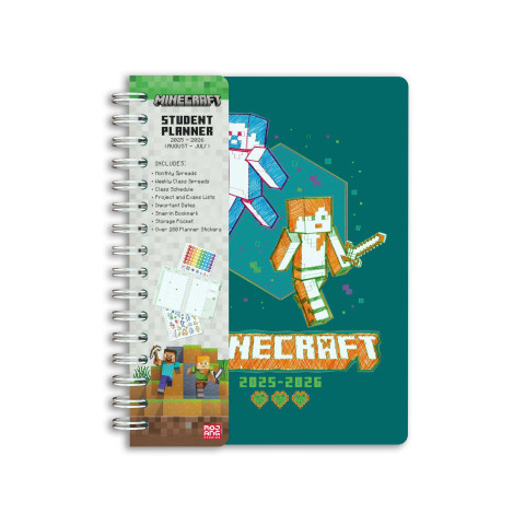 2025-2026 Minecraft Mobs Student Planner (Könyv) - Idegen nyelvű könyv ...