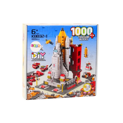 Lean Toys Építőtégla Space Rocket 6in1 Space Vehicles 1000 db. 18318 ...